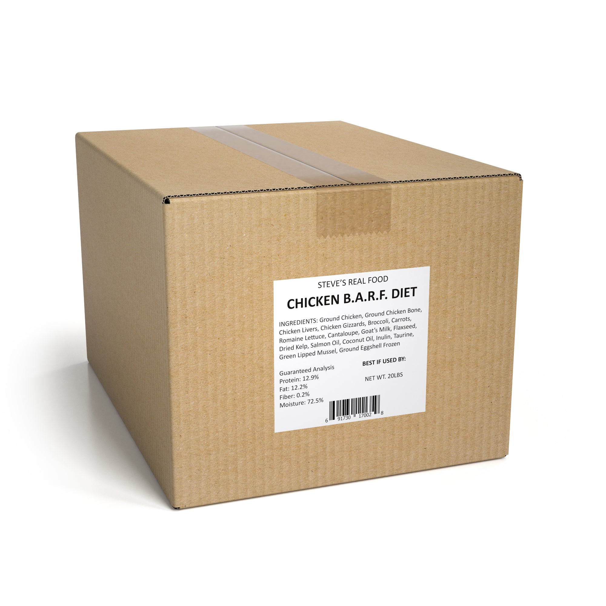 Steve's Real Food CHICKEN 20 LB Frozen Raw Pet Food Online Delivery